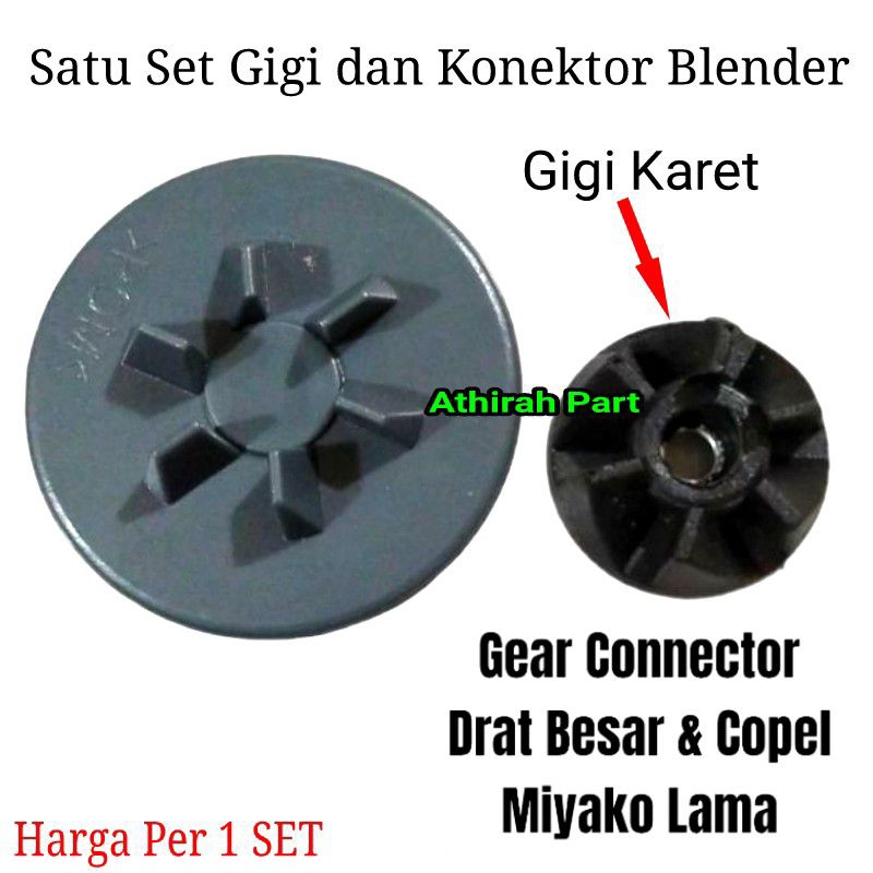 Jual Satu Set Gigi dan Konektor Blender Miyako Model Lama Drat Besar ...