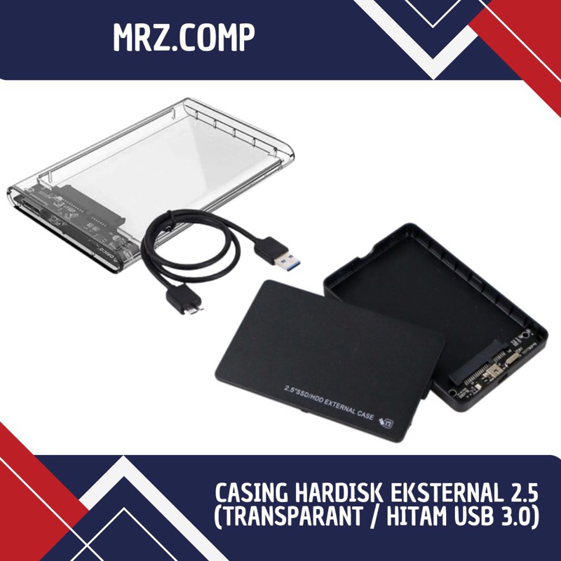 Jual Casing Hardisk Eksternal 2.5 inch (Transparant/Hitam USB 3.0 ...