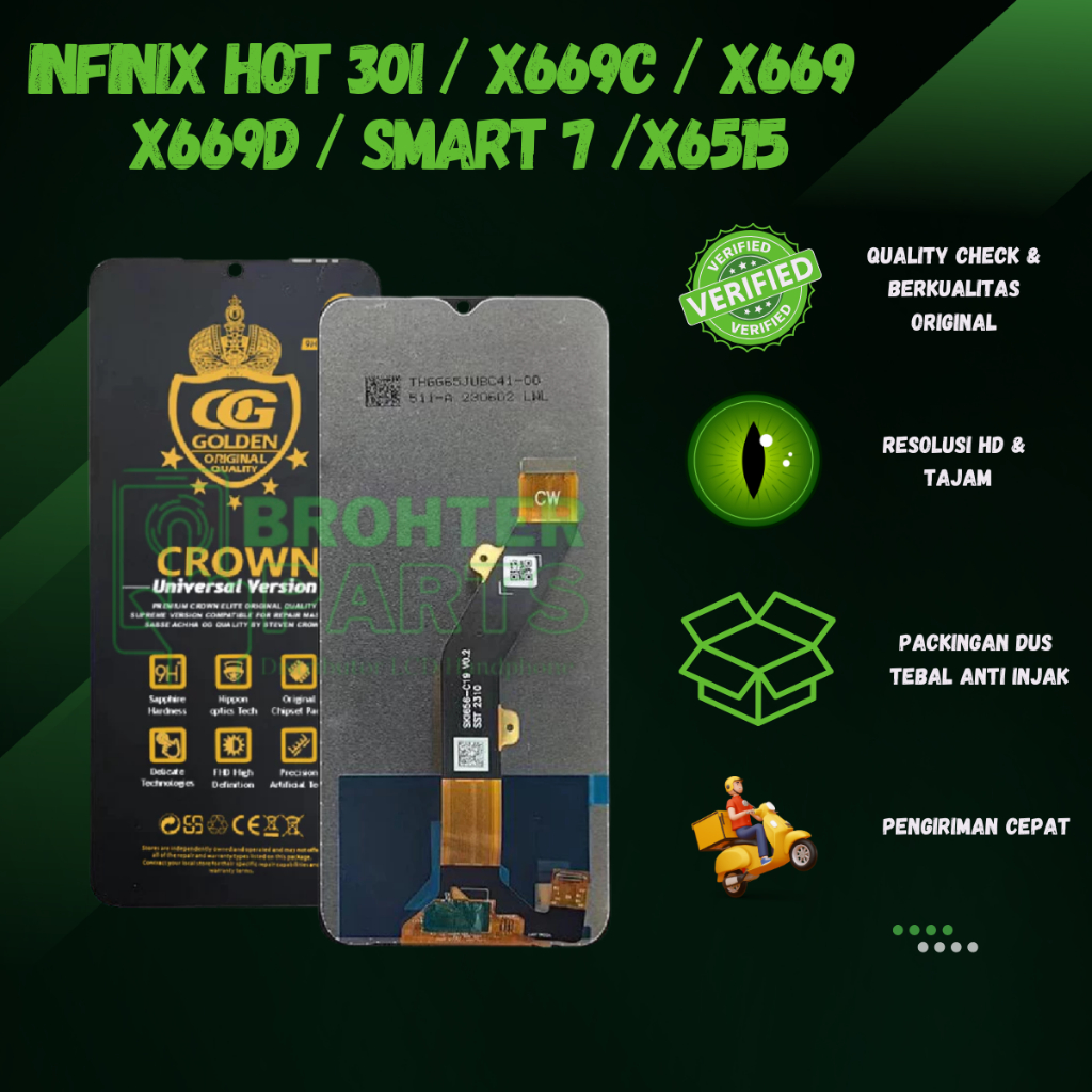Jual LCD INFINIX HOT 30i / X669C / X669 / X669D / SMART 7 / X6515 ...