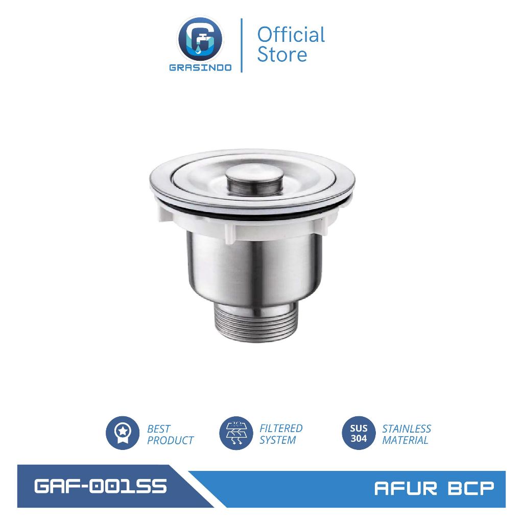 Jual Afur Bak Cuci Piring Stainless 1 1/2 inch Saringan/Avur BCP ...