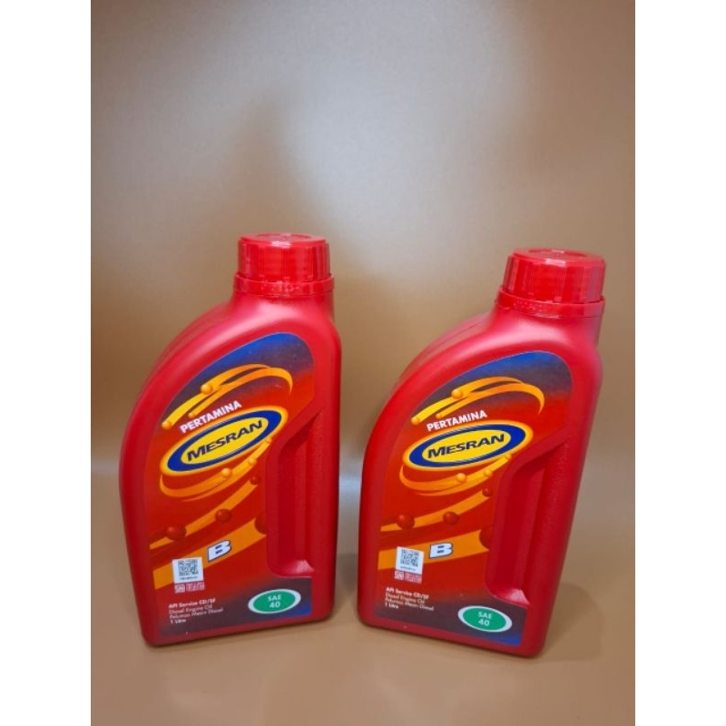 Jual Oli Mesran B40 B 40 1 Liter Oli Pertamina Mesran Super B40 1 Lt ...