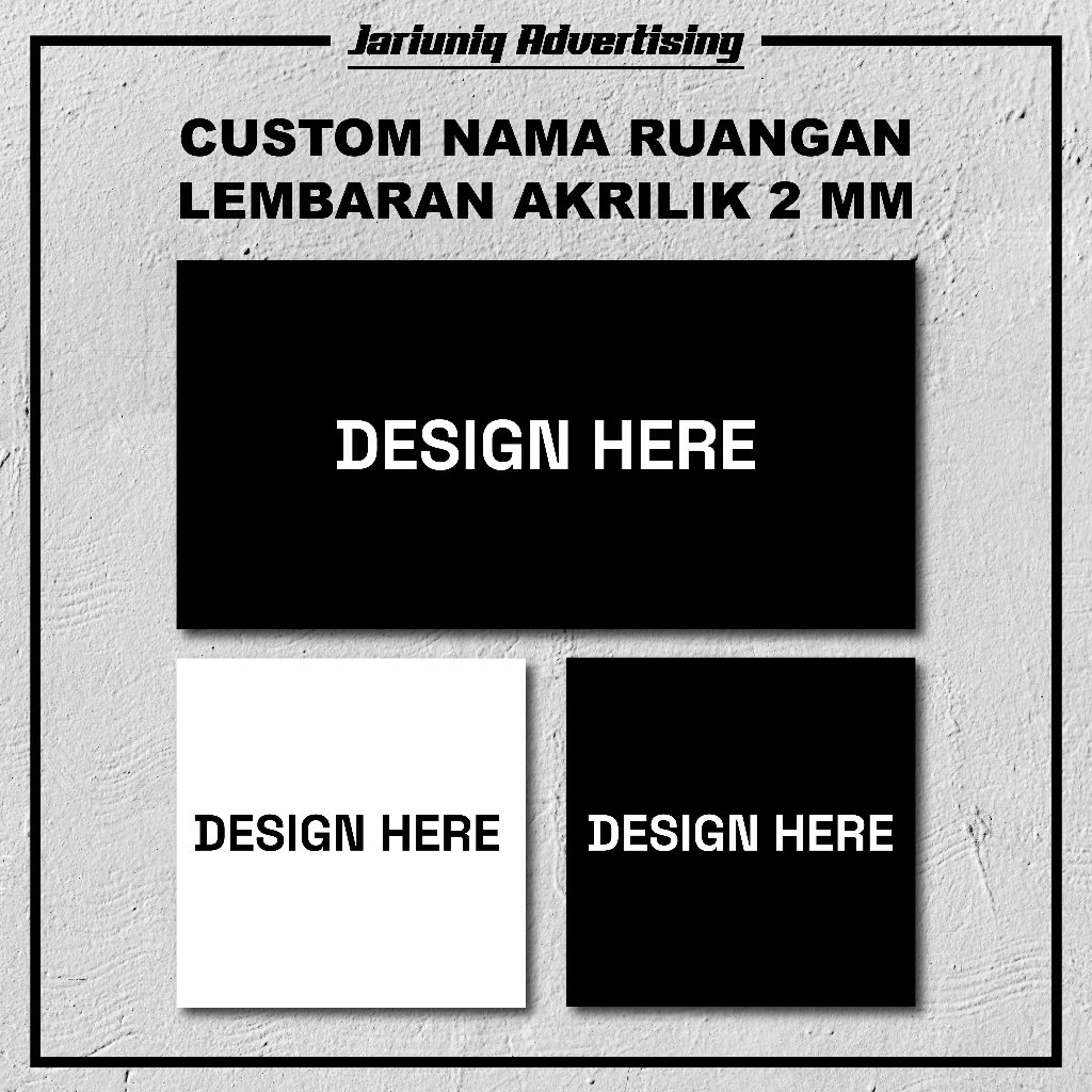 Jual Custom Akrilik Sign Nama Ruangan/Petunjuk Arah - Papan Nama ...