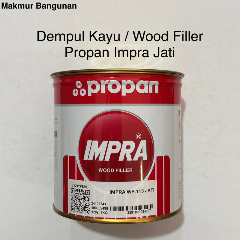 Jual Propan Dempul Impra Wood Filler Jati 1 Kg | Dempul Plamir Kayu ...