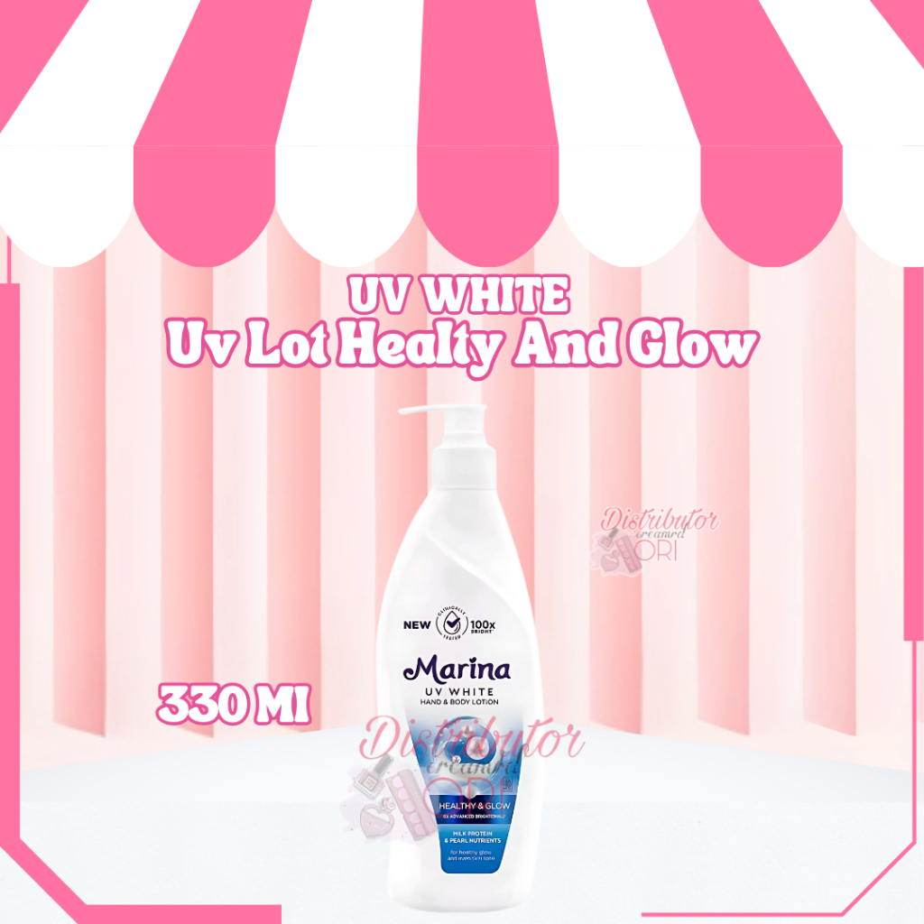 Jual Marina Hand Body Lotion UV White Pump Healthy Glow 350ml | BPOM ...