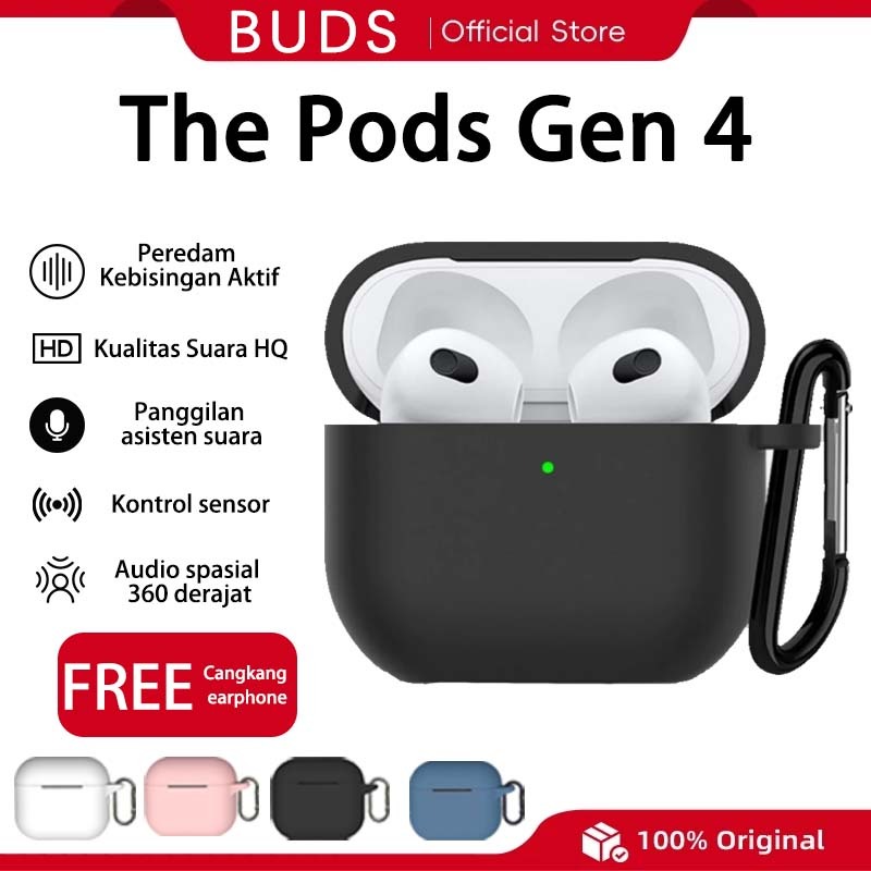 Jual TWS Pods Gen4 Earphone bluetooth headset iPhone + Free Premium ...