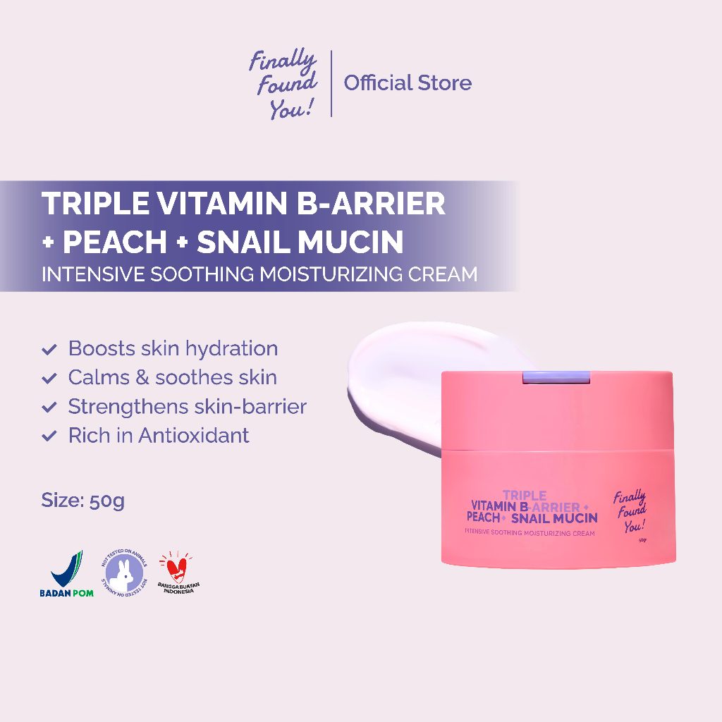Jual Finally Found You! TRIPLE VITAMIN B-ARRIER + PEACH + SNAIL MUCIN ...