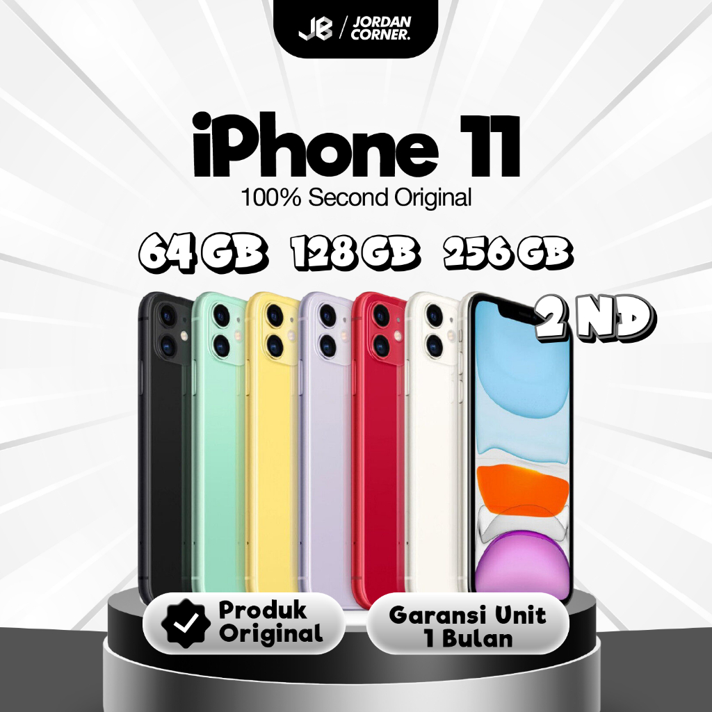 Jual iPhone 11 Second All Provider Bea & Bea Cukai 64GB 128GB 256GB ...