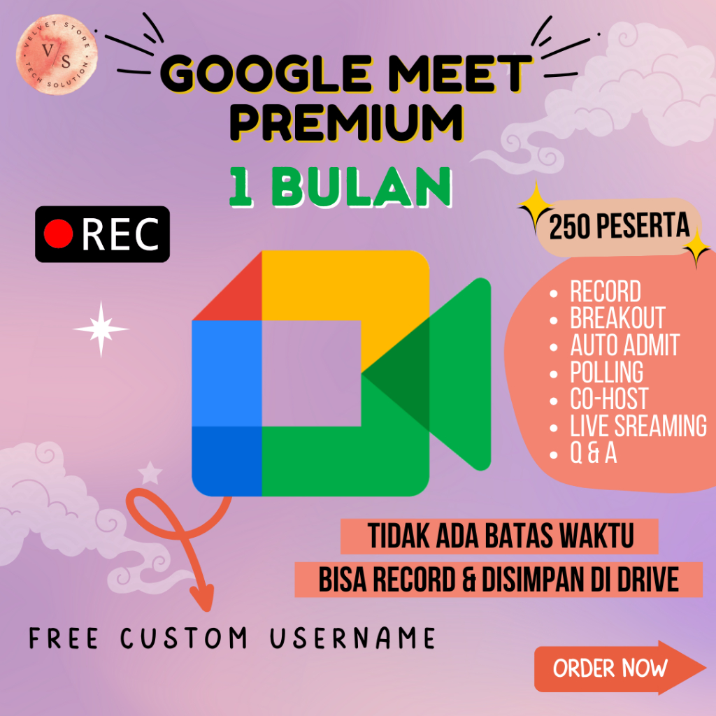 Jual Google Meet 1 Bulan Bisa Record Unlimited Duration Gmeet Full ...
