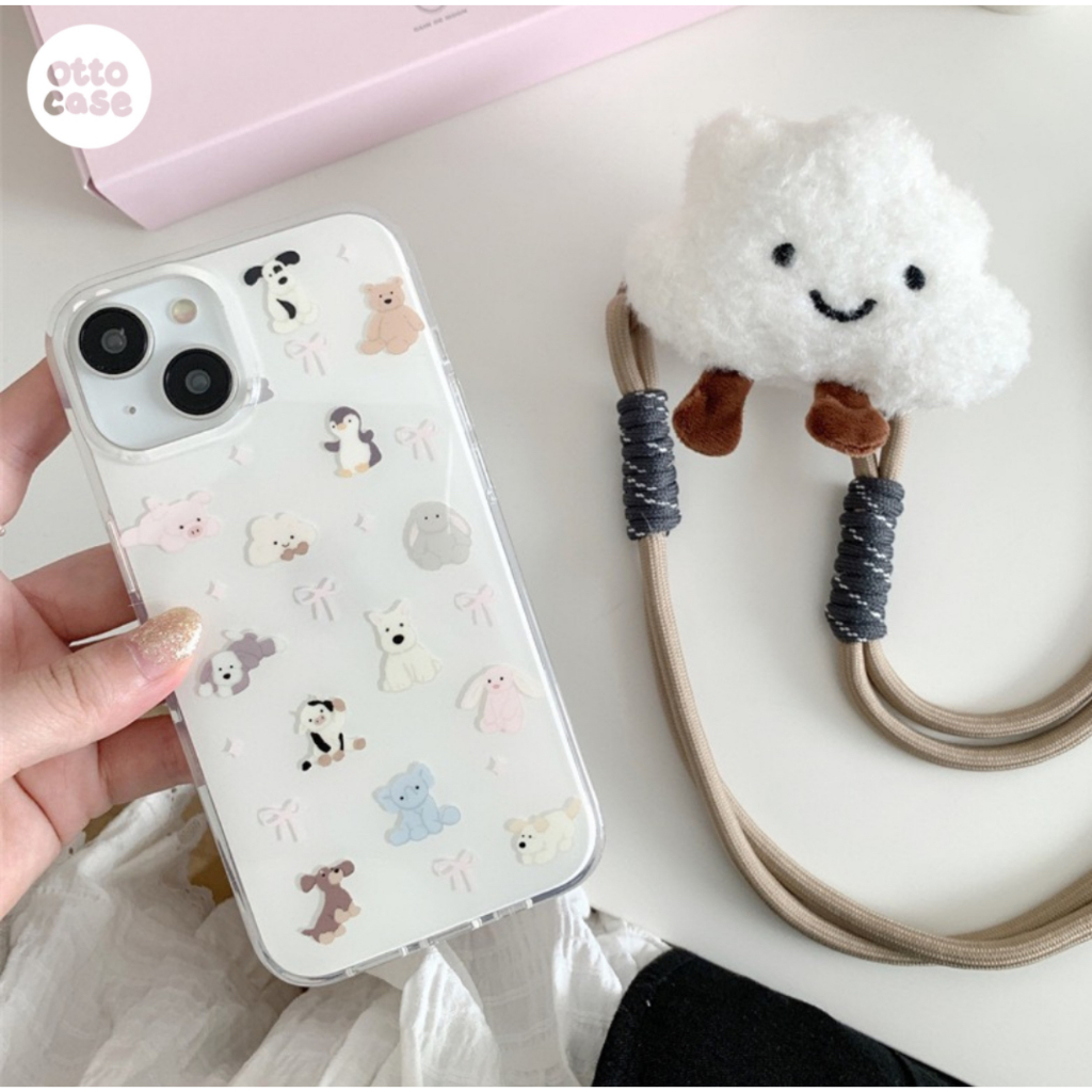 Jual ottocase | iphone case 16 promax 15 14 promax 13 promax pro with cute plush design | Shopee ...