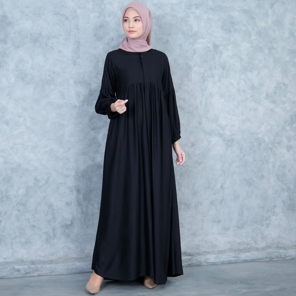 Jual Gamis Rayon Tebal Adem Homedress Twill Busui Gamis Rayon Dress ...
