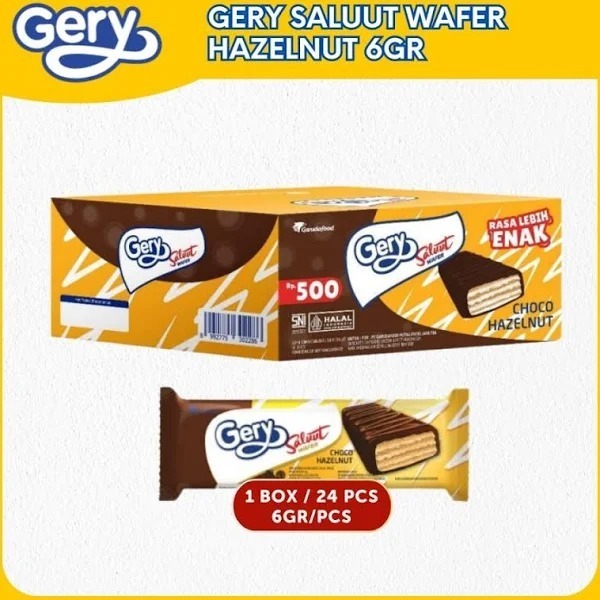 Jual Gery Saluut Wafer Chocolate & Choco Hazelnut Box - Jajan Murah ...