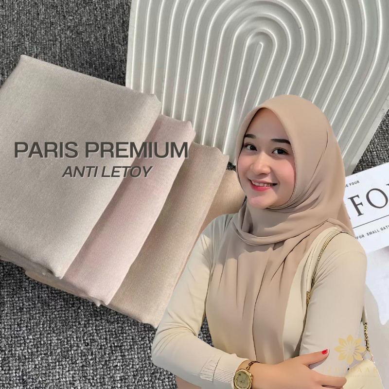 Jual Hijab Segi Empat Paris Premium Anti Letoy Daily Hijab Voal Jilbab Paris Polos Kerudung Segi ...