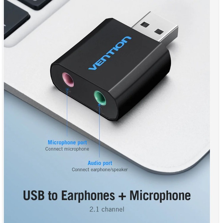 Jual Vention USB Sound Card External Adapter | Shopee Indonesia