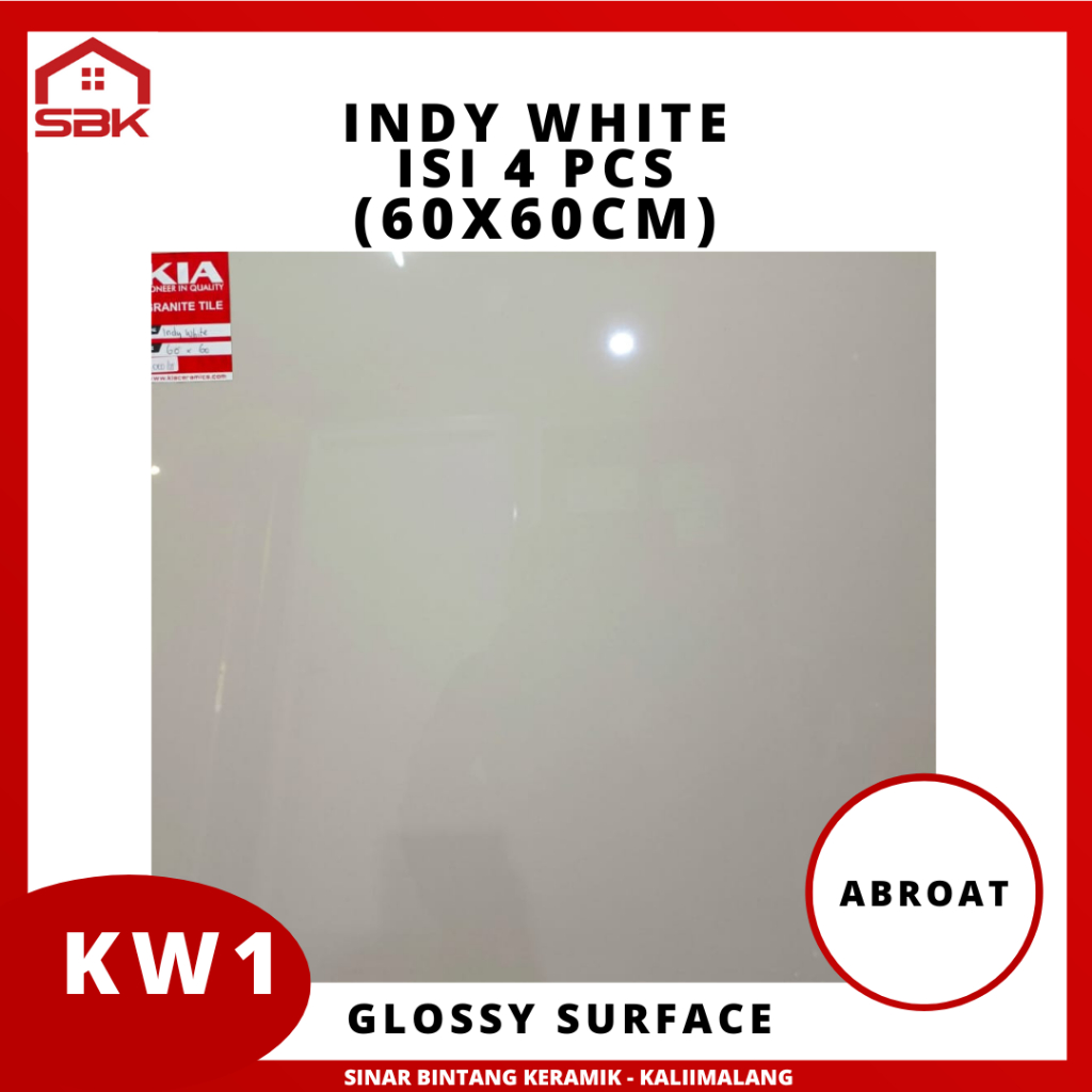 Jual Granit Lantai Ruangan 60x60 Indy White | Shopee Indonesia