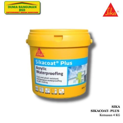 Jual SIKA SikaCoat Plus Pelapis Anti Bocor Elastis Dinding Tembok Luar 4Kg | Shopee Indonesia