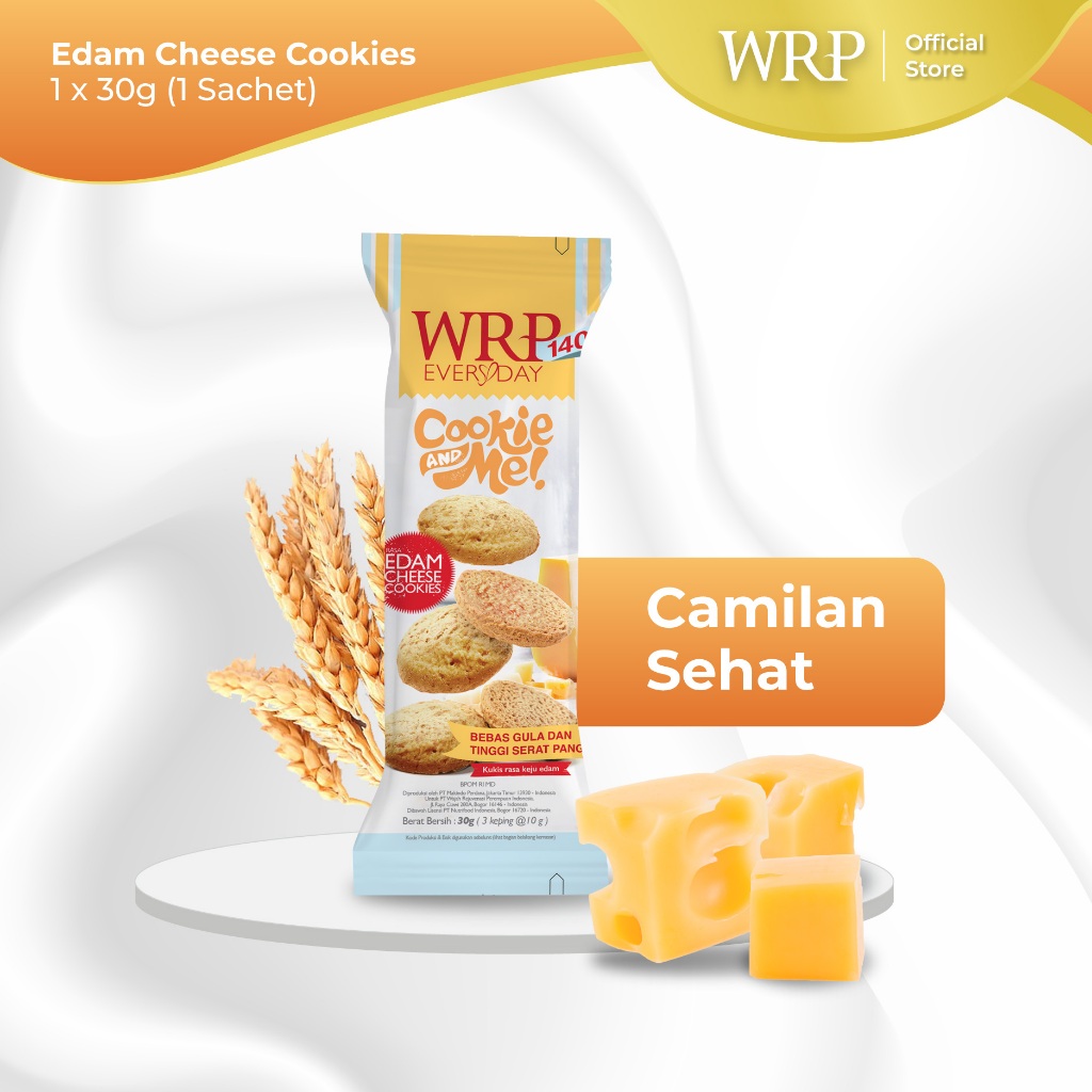 Jual WRP Edam Cheese Cookies 30g - Camilan Diet | Shopee Indonesia