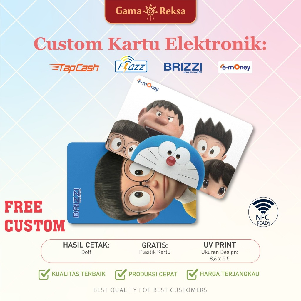 Jual ( SEHARI JADI ) Emoney Etoll Mandiri Flazz Card Bca Nfc Custom ...