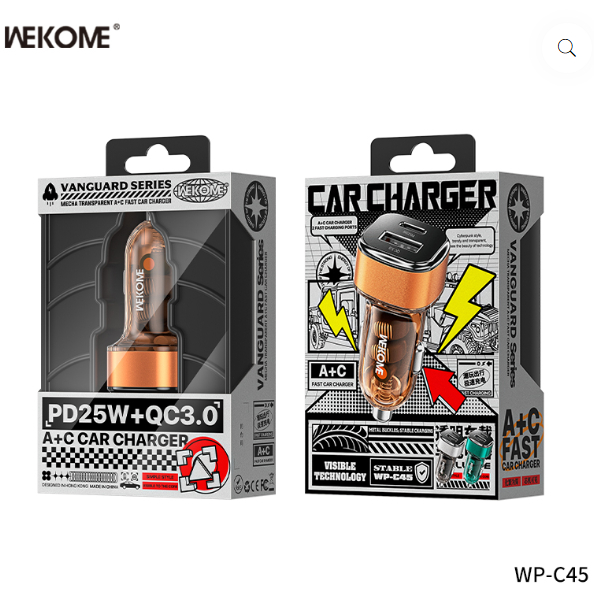 Jual CAR CHARGER ADAPTER CHARGER MOBIL WEKOME ORIGINAL WP-C45 VANGUARD ...