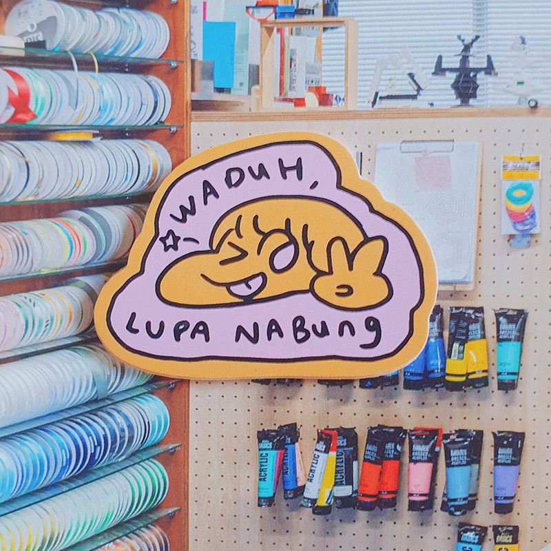 Jual Waduh Lupa Nabung - Vinyl Sticker | Shopee Indonesia