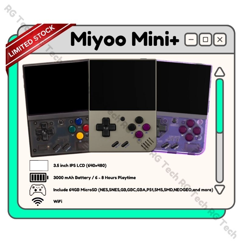 Jual Miyoo Mini+ / Miyoo Mini Plus Retro Handheld Console | Shopee ...
