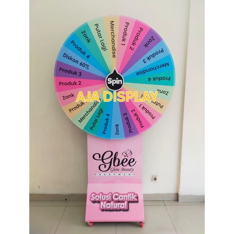 Jual LUCKY WHEEL / RODA UNDIAN / WHEEL OF FORTUNE STAND 120CM CUSTOM ...