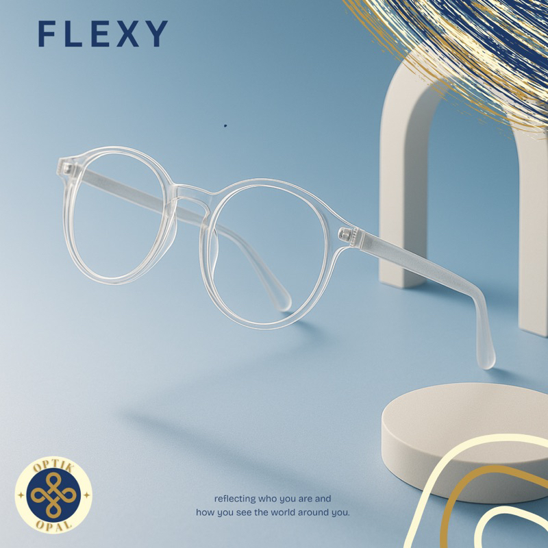 Jual OPAL - Kacamata Oval Bulat besi plastik elastis Untuk Mata Normal & Minus / Plus / Cyl ...