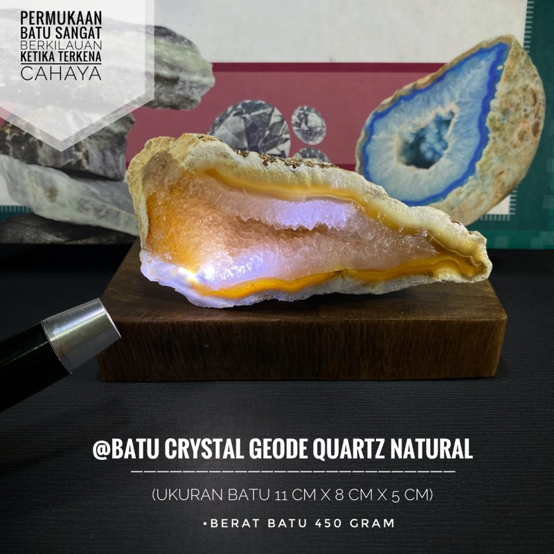 Jual Bongkahan Batu Crystal Geode Quartz Natural L91 atau Batu Kristal ...