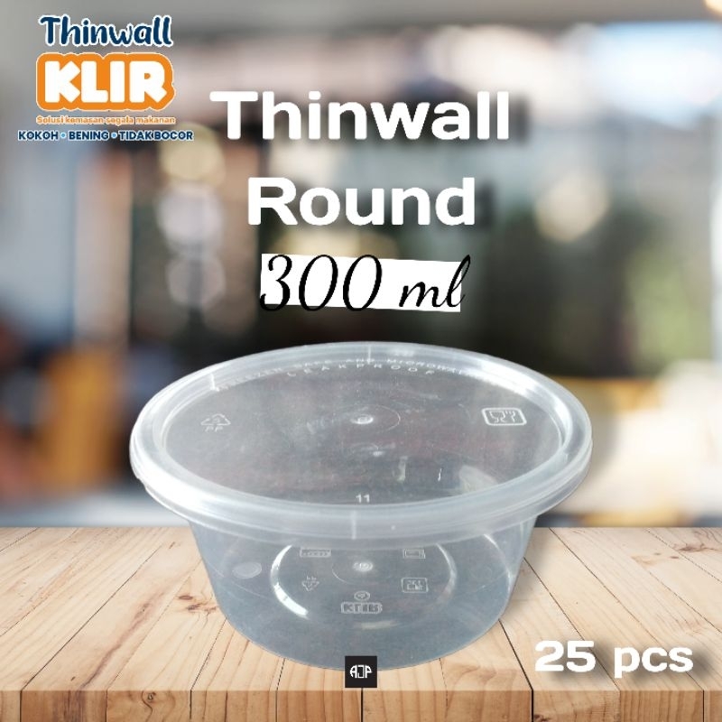 Jual Thinwall KLIR Round / Bulat 300 ml | 1 pcs | Shopee Indonesia