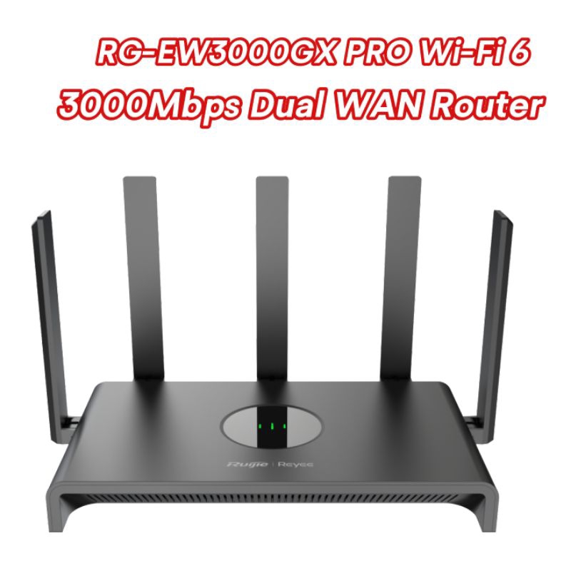 Jual Ruijie RG-EW3000GX PRO 5 Port 3000Mbps Dual WAN Band Wi-Fi 6 ...