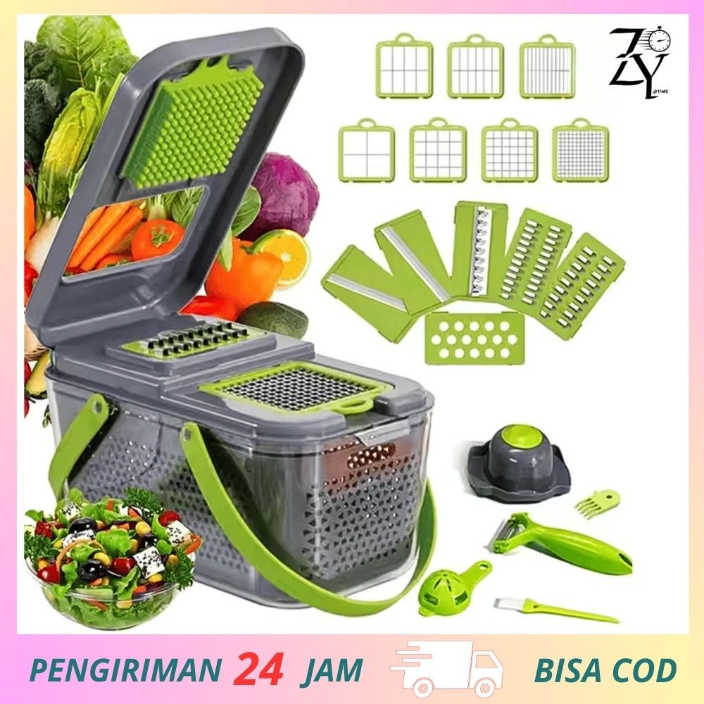 Jual Parutan Multifungsi 22 in 1 & 16 in 1 – Alat Potong Sayur, Kentang ...
