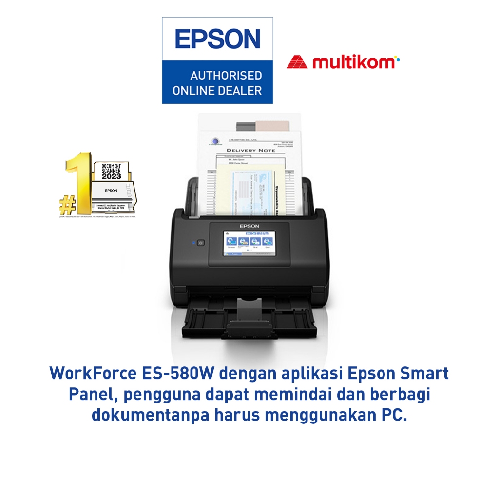 Jual SCANNER EPSON ES580W ADF A4 DUPLEX WIFI | Shopee Indonesia