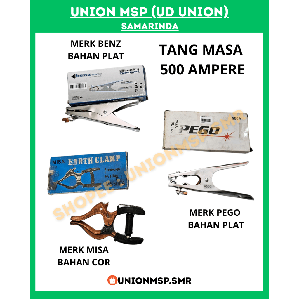 Jual Tang Masa Earth Clamp 500 Ampere | Klem Grounding Kabel Massa ...