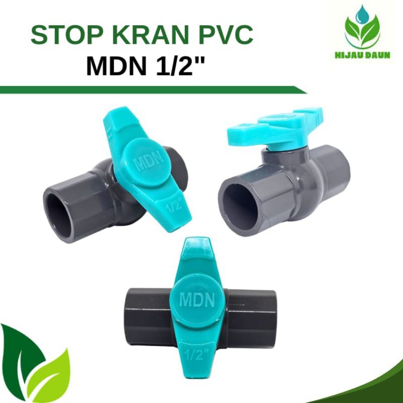 Jual MDN Ball Valve / Stop Kran PVC Ukuran 1/2 Inch | Shopee Indonesia