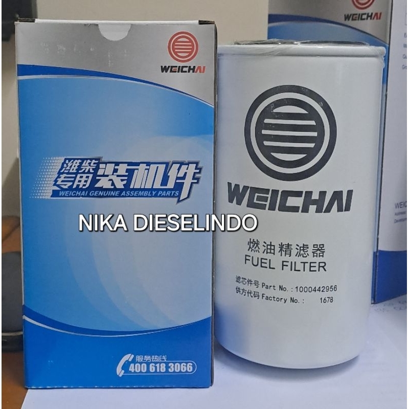 Jual FUEL FILTER 1000442956 / FILTER SOLAR 1000442956 WEICHAI | Shopee ...