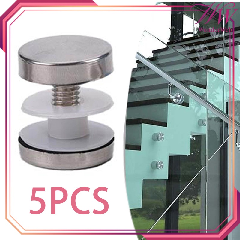 Jual 5pcs/Set Baut Kaca Jepit Stainless 304 Baut Penjepit Kaca ...
