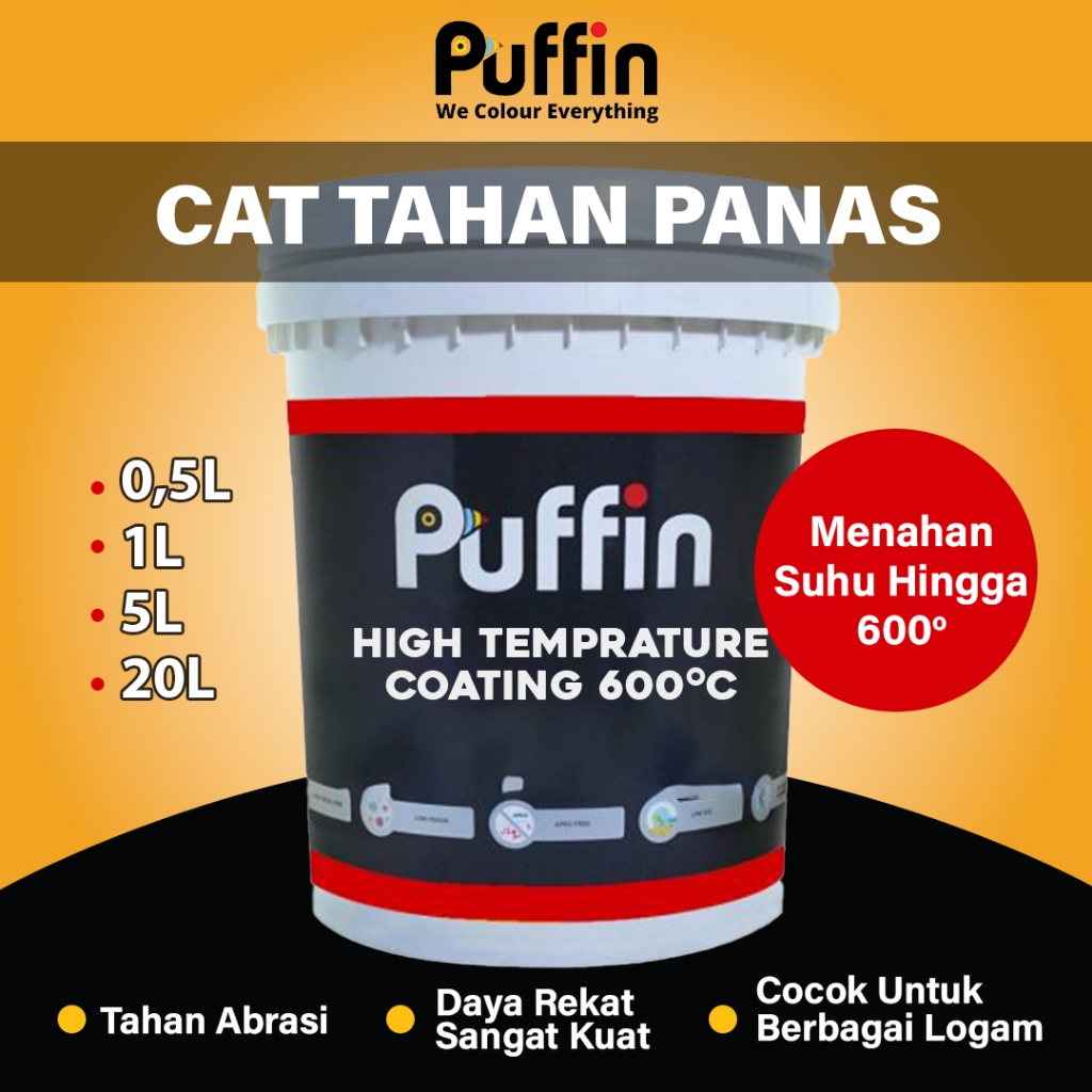 Jual Puffin Paint cat anti panas 600 derajat - cat anti panas - High ...