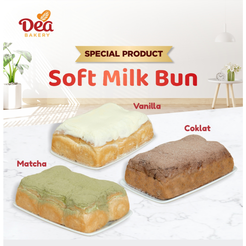 Jual Soft Milk Bun Dea Bakery - Roti Milk Bun Viral ala Thailand | Shopee Indonesia
