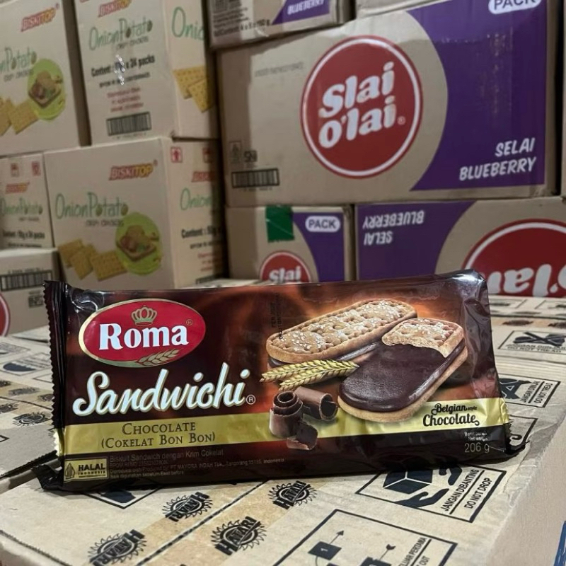 Jual Roma sandwich 108 gram 1 dus isi 24pcs | Shopee Indonesia