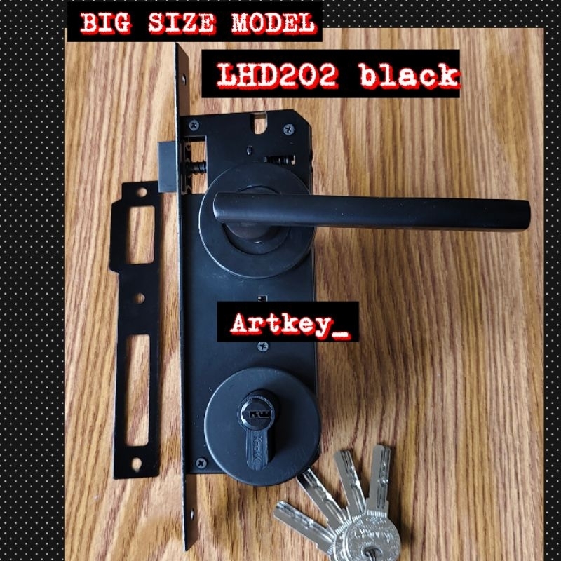 Jual KUNCI PINTU KAYU/BESI/DOOR LOCK PREMIUM BLACK SERIES QUALITY KEY ...