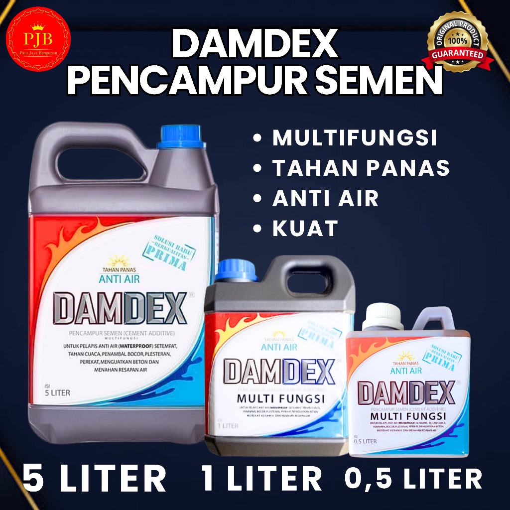 Jual DAMDEX CAIRAN OBAT PENGERAS COR BETON PLESTERAN NAT KERAMIK ANTI ...