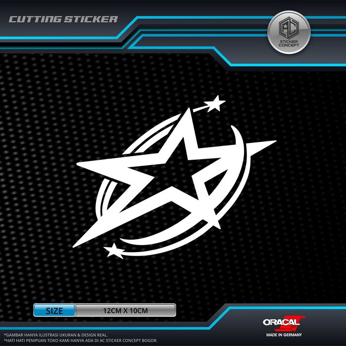 Jual Sticker Cutting Stars Bintang Stiker Body Motor | Shopee Indonesia