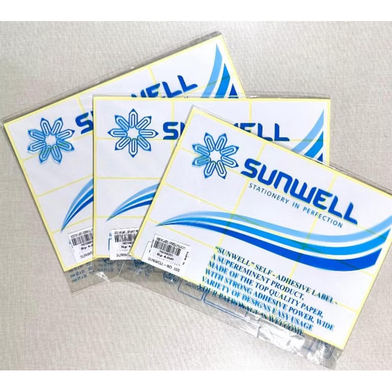 Jual Label sticker/ Label Harga nama undangan tempel SUNWELL no 121 ...
