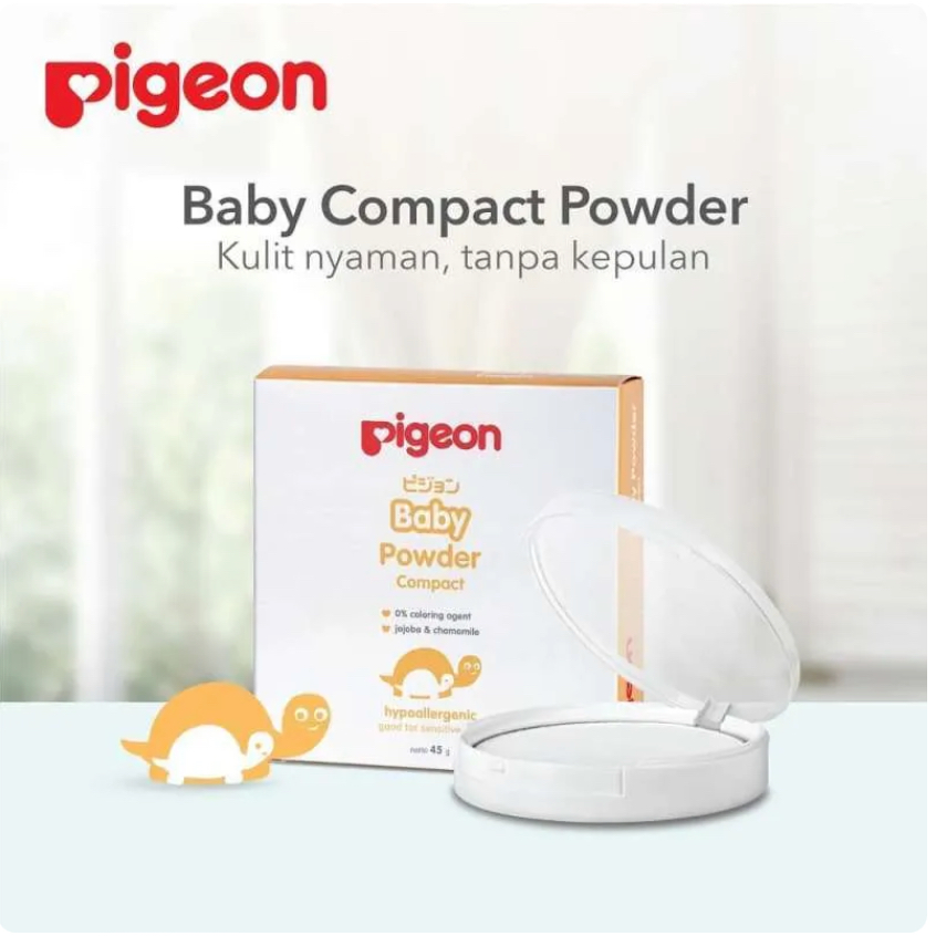 Jual PIGEON Baby Powder Compact Hypoallergenic | Shopee Indonesia