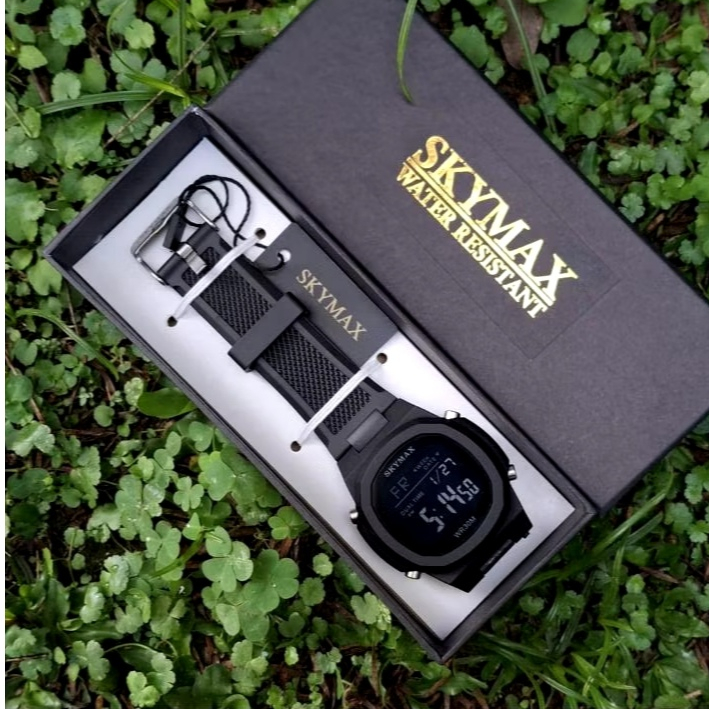 Jual Jam Tangan Digital Pria Skymax 2302G Tali Rubber Original 100% ...