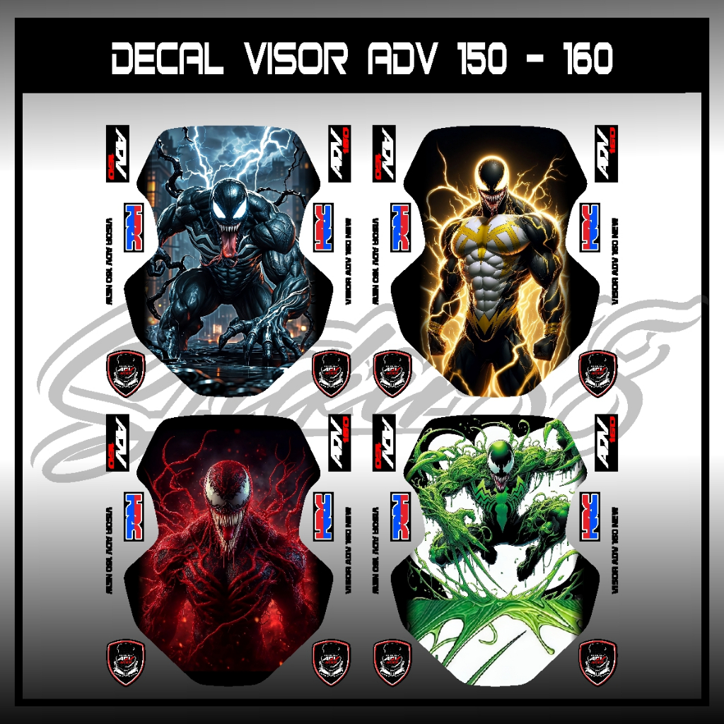 Jual Stiker Winshield Visor ADV 150 ADV 160 - DECAL STIKER VISOR MOTOR ...
