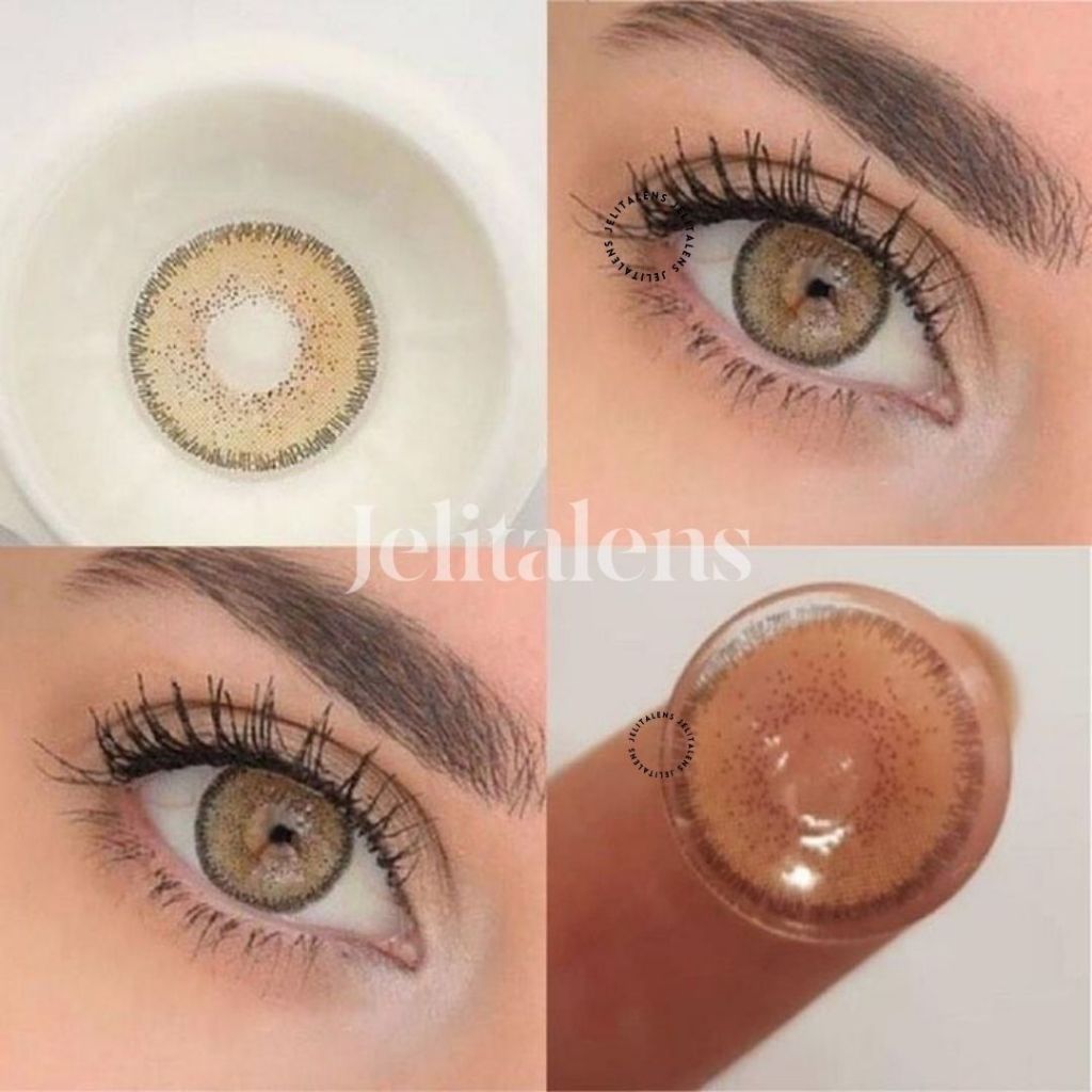 Jual J16 Softlens Coklat Motif Natural 15 MM Normal / Softlens Coklat ...