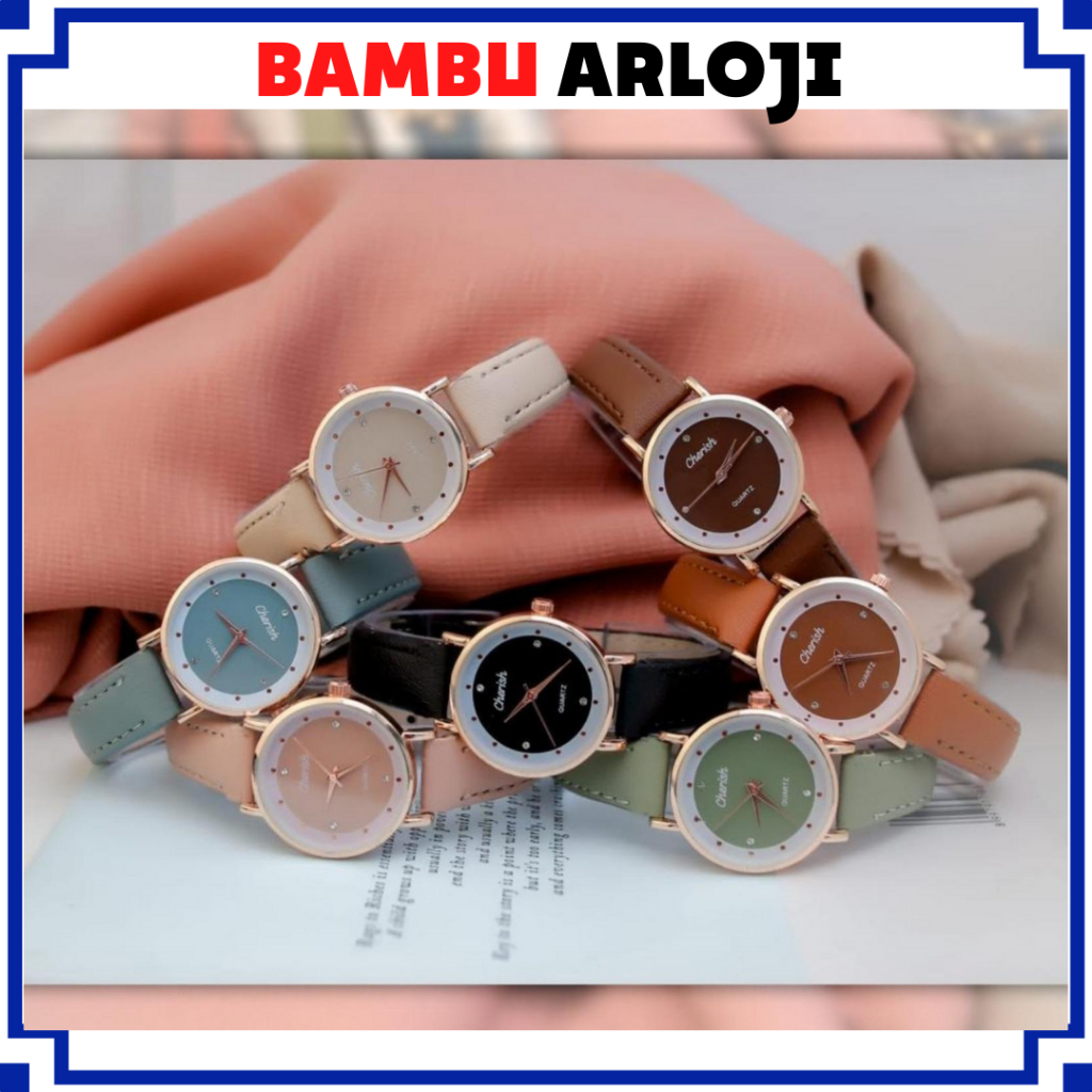 Jual BAJ Jam Tangan Wanita Pria Couple Polos Casual Dial Segi Fashion ...