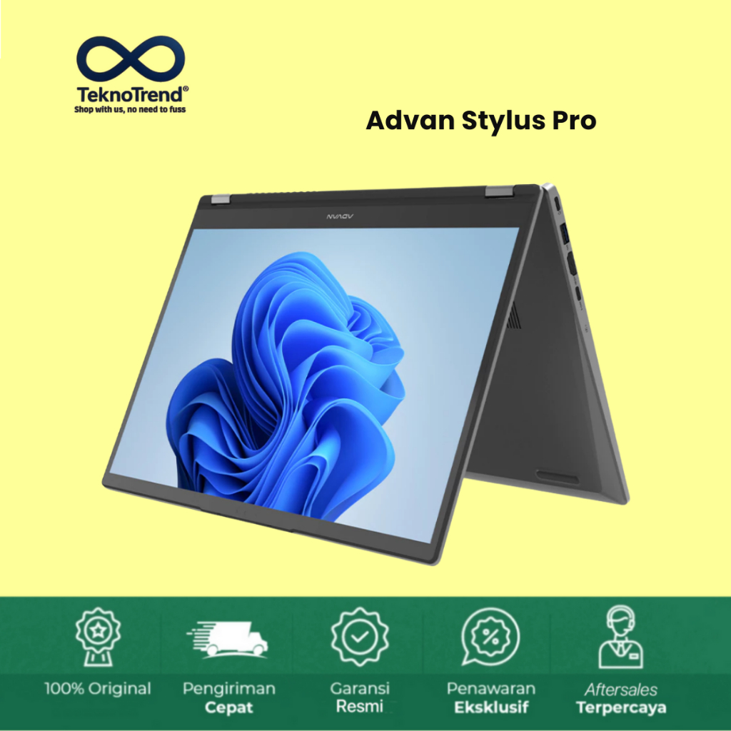 Jual ADVAN 360 Stylus Pro Laptop 2in1 Core i3-1215U 8GB/256GB 14 Inch ...