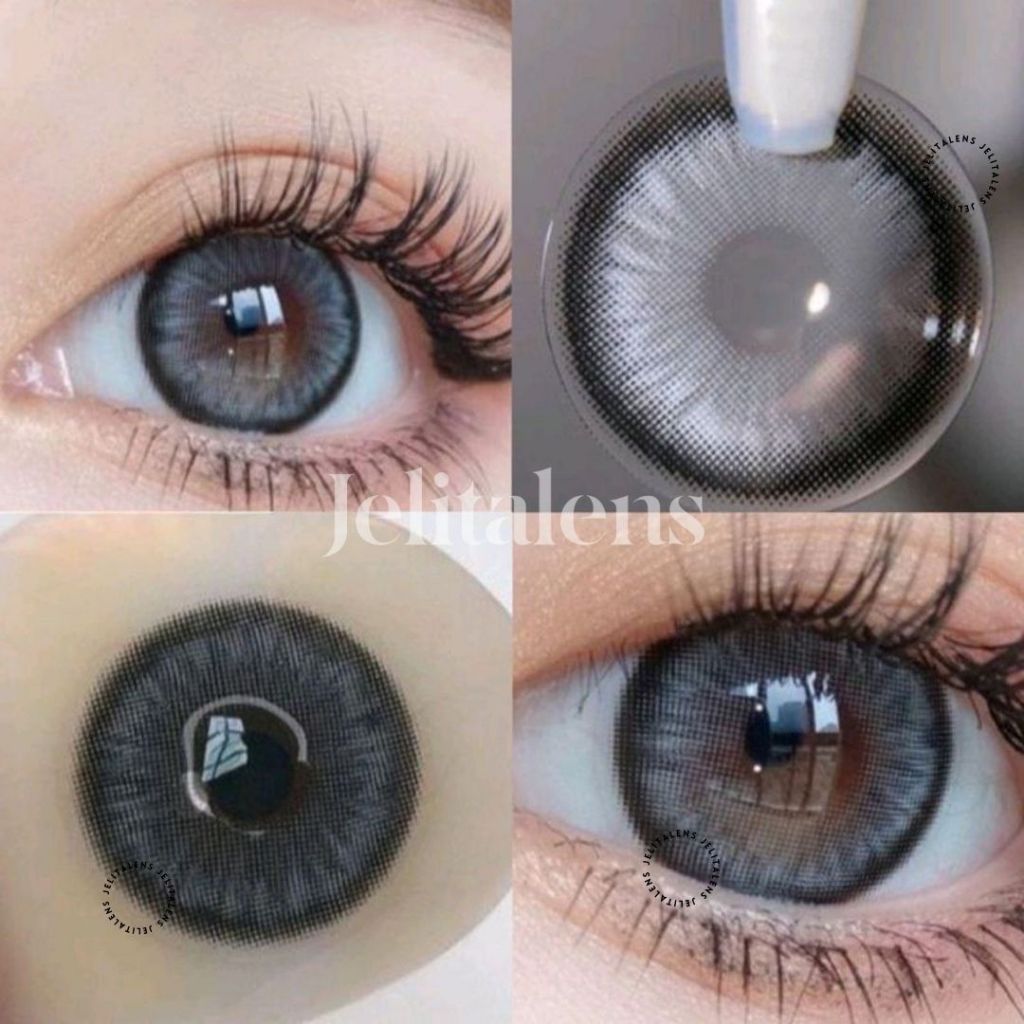 Jual J61 Softlens Abu Abu 16 MM Mata Boneka Premium / Softlens Grey ...
