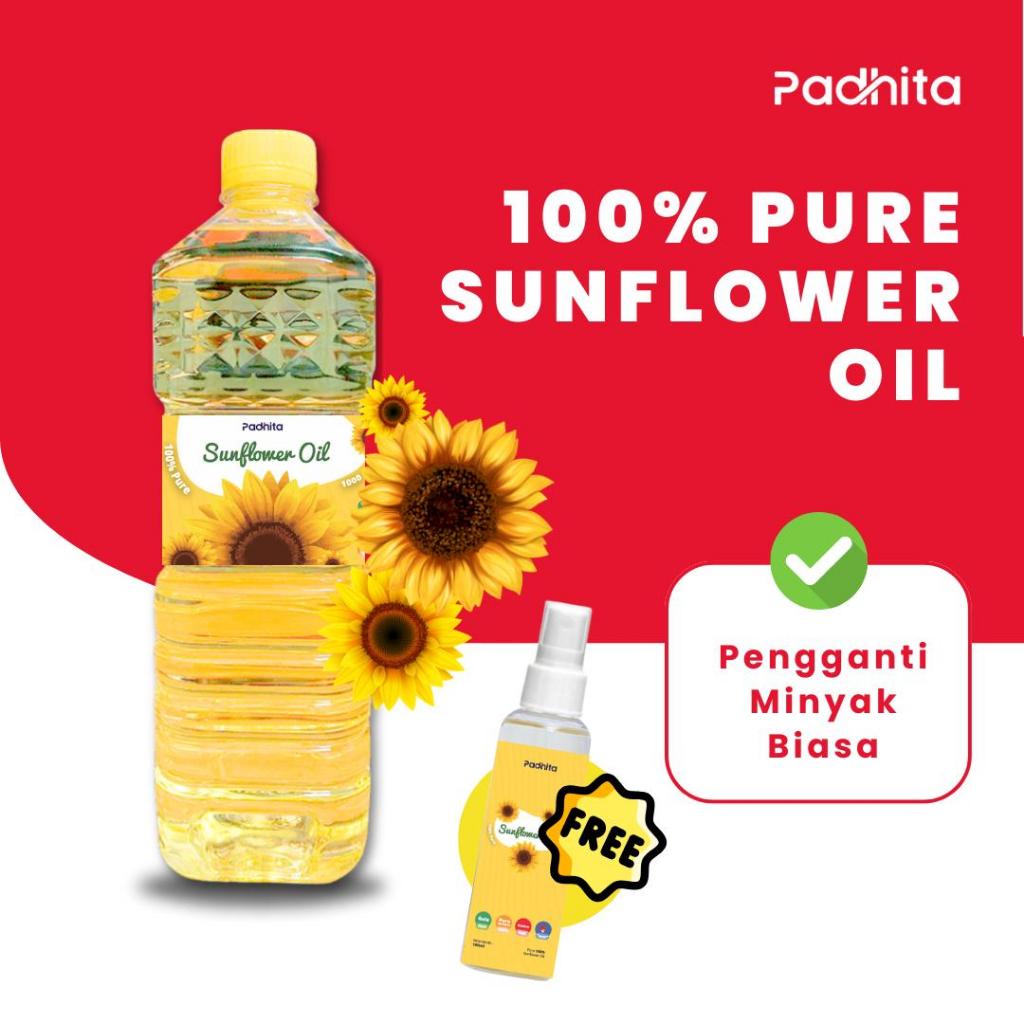 Jual Minyak Baik Sunflower Oil Padhita 100% Pure Sunflower Oil Termurah ...